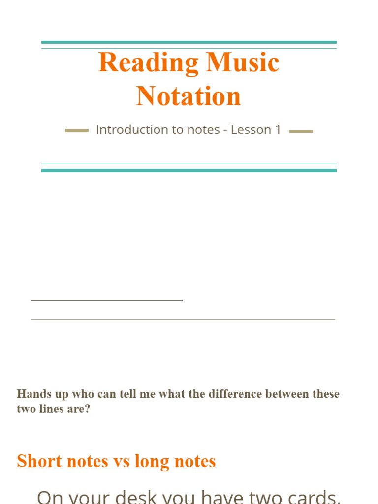 Revision Reading Music Notation | PDF | Musical Notation | Entertainment