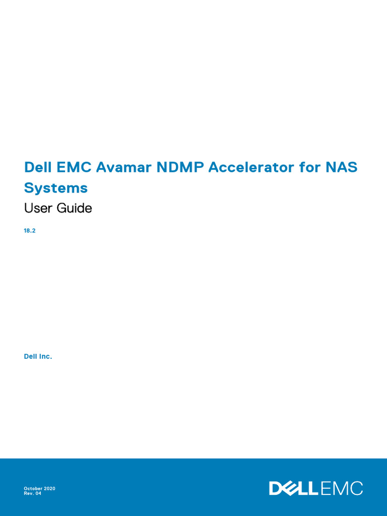 Dell EMC Avamar NDMP Accelerator For NAS | PDF | Backup | Computer Network