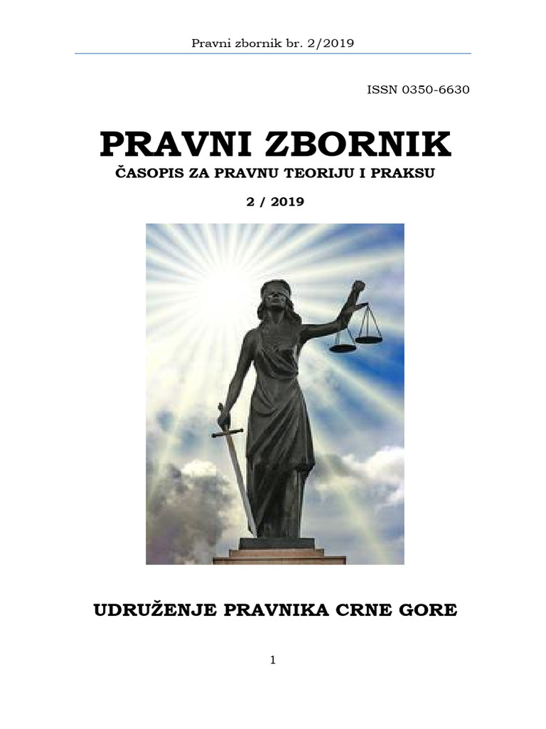Pravni Zbornik 2 2019 | PDF