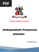 NUL Undergraduate Prospectus 2026/27 | PDF | Bachelor's Degree ...