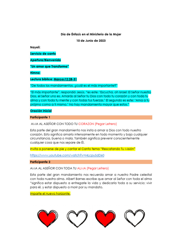 Programa de Jovenes | PDF | Amor | Creencia religiosa y doctrina