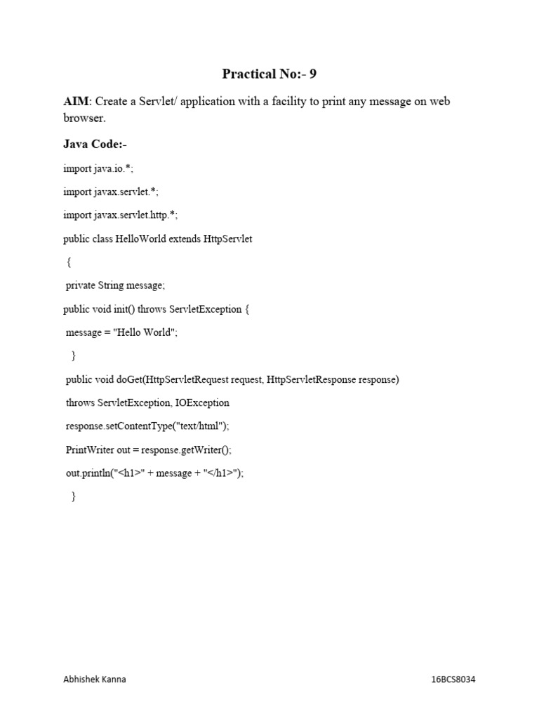 Java Practicals | PDF | Java Platform | Software