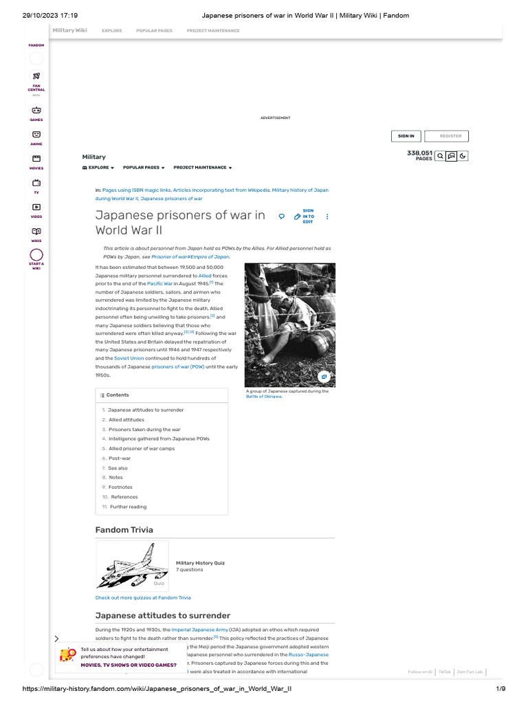 Japanese POWs in World War II | PDF | Prisoner Of War | Conflicts