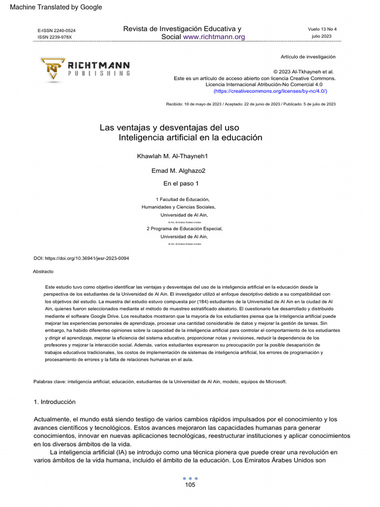 Ventajas y Desventajas de La Ia | PDF | Inteligencia artificial ...