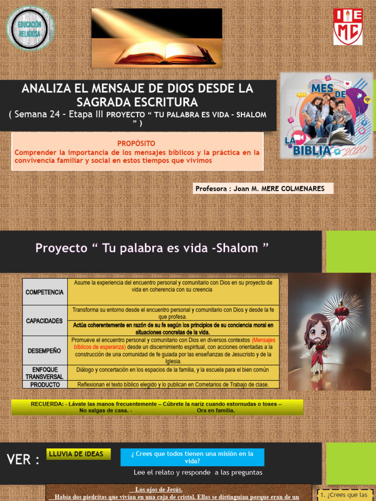 Proyecto de Biblia - Etapa III Biblia | PDF | Biblia | Fe