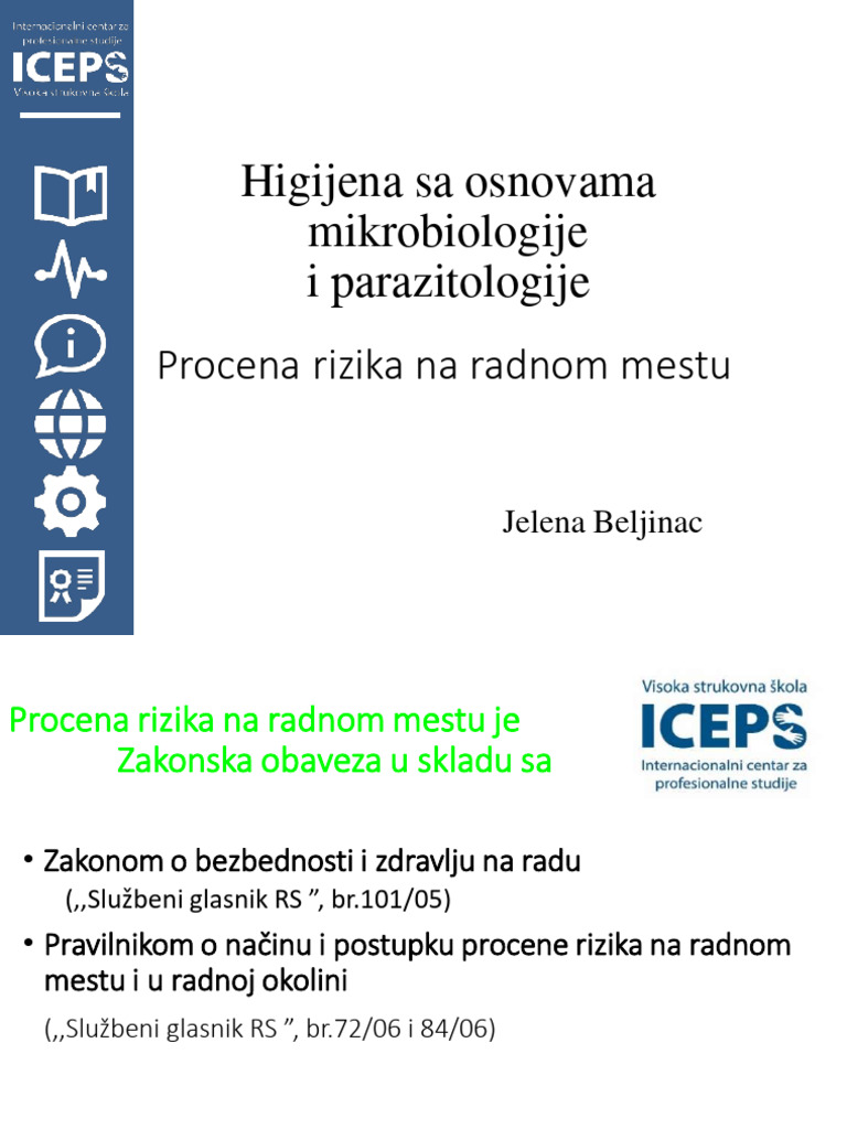 9procena Rizika Na Radnom Mestu Beljinac J. | PDF