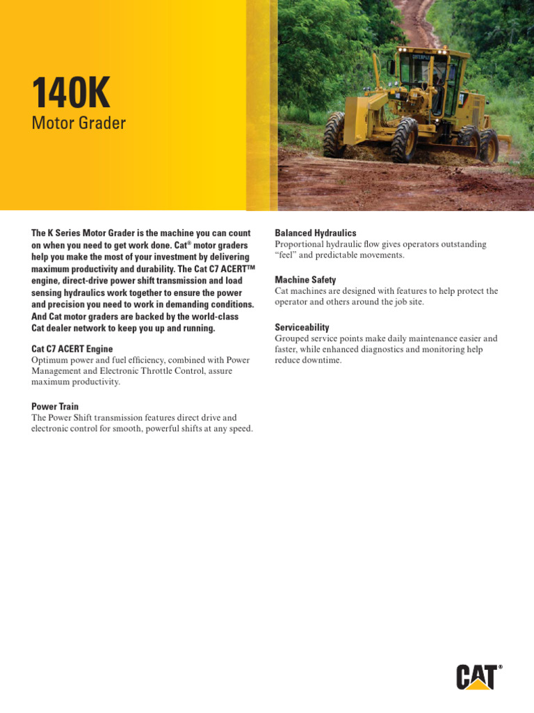Motor Grader | PDF | Horsepower | Axle