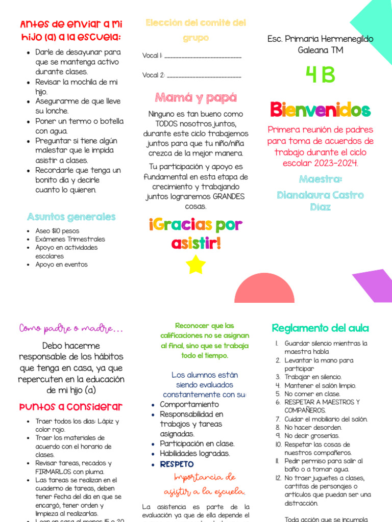 Guía para la Primera Reunión de Padres | PDF