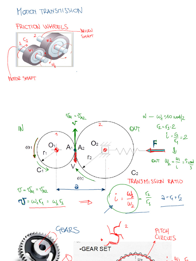 Notes Motion Transmission | PDF