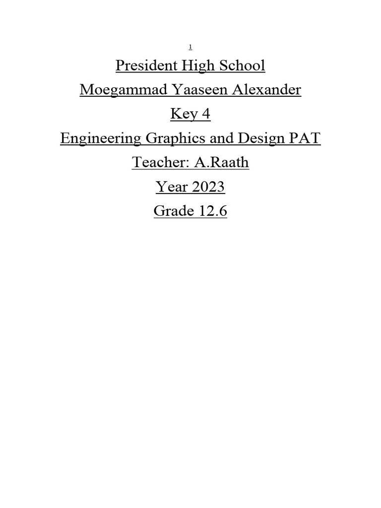 Engineering Graphics and Design FINAL PRESENTATION | PDF | Bathroom | Room