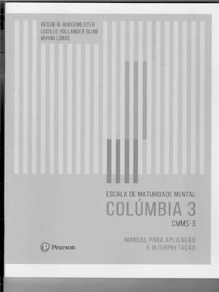 Columbia 3 Manual Aplicacao e Interpret | PDF