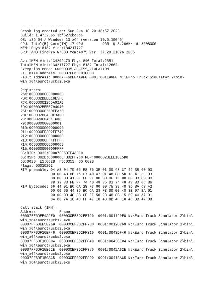 Game Crash | PDF | System Software | Microsoft Windows