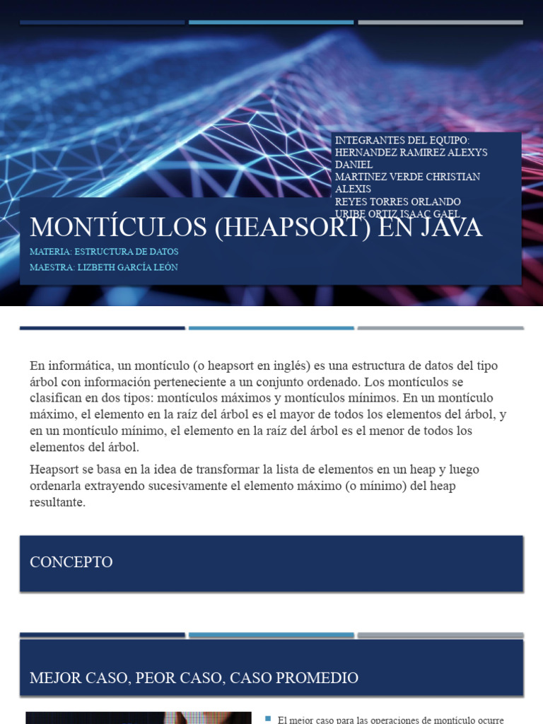 Montículos (Heapsort) en Java | PDF | Datos de computadora | Algoritmos Montículos (Heapsort) en Java | PDF | Datos de computadora | Algoritmos
