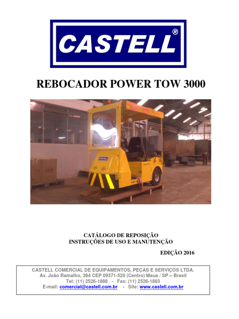 Manual do Rebocador Power Tow 3000 | PDF | Freio | Pneu