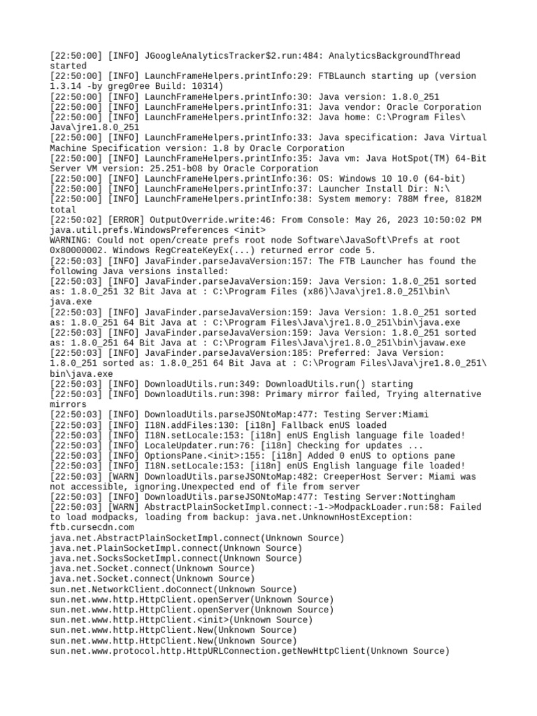 FTBLauncher Log | Download Free PDF | Virtual Machine | Java (Programming Language)