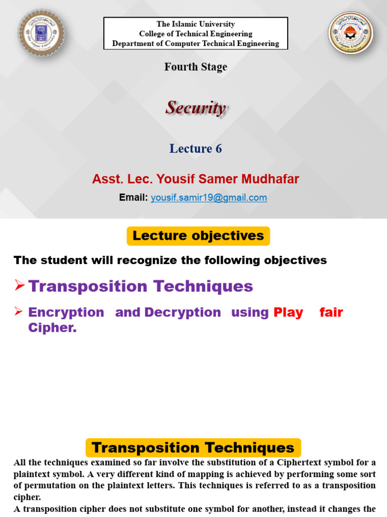 Security - Lecture 6 | PDF | Security Technology | Security Engineering