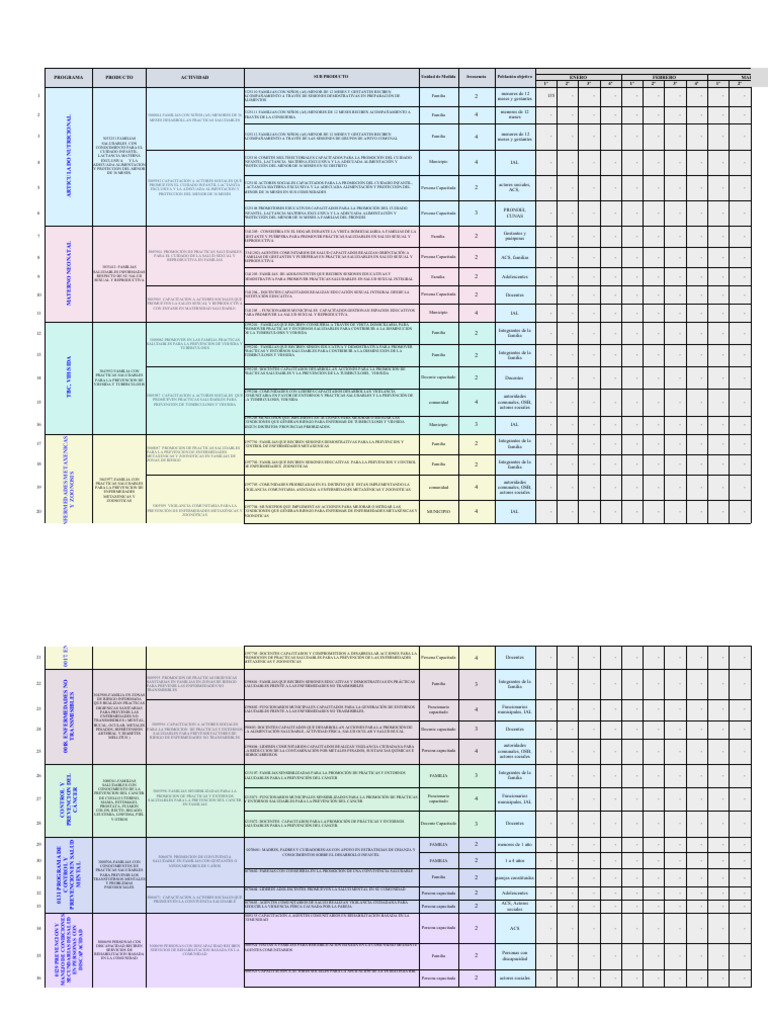 Formato de Indicadores Promsa Microredes Rsa 2024 | Descargar gratis PDF | Cáncer | Amamantamiento