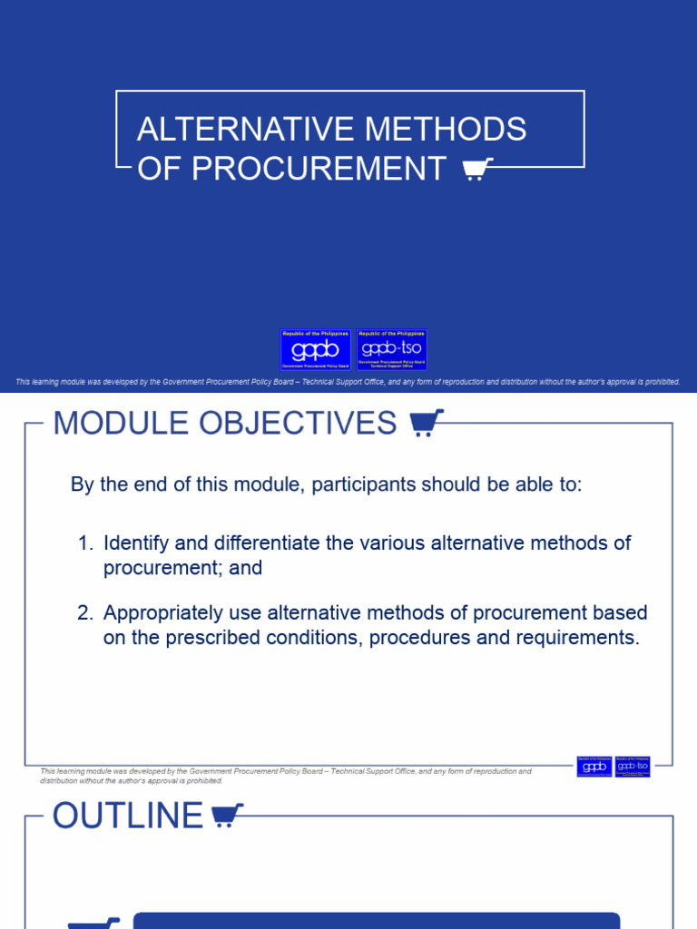 Alternative Methods of Procurement 23 April 2021 | PDF | Procurement ...