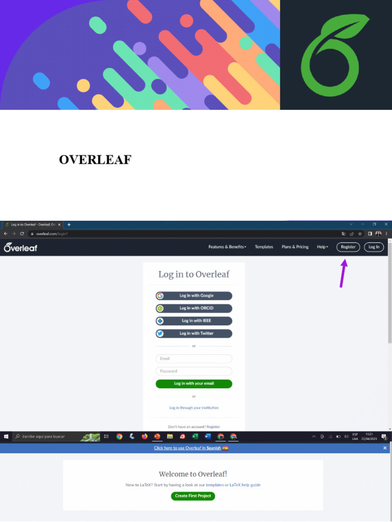 Uso de OVERLEAF | PDF | Archivo de computadora | Informática