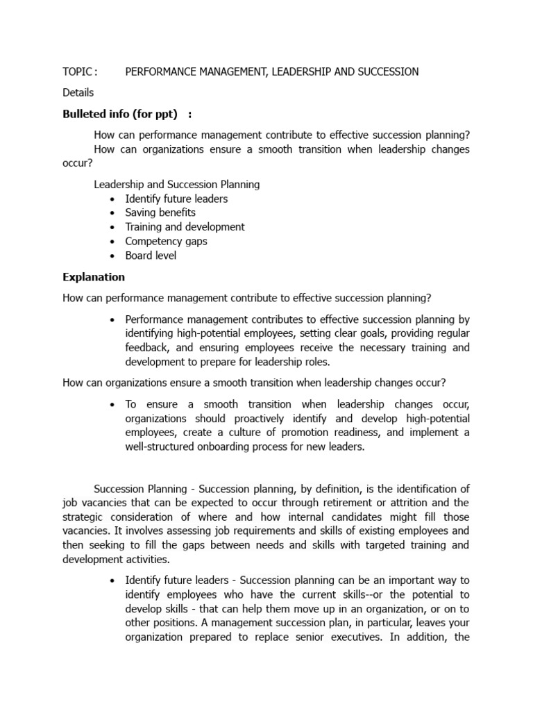 HC - Performance Management | PDF | Leadership | Employment