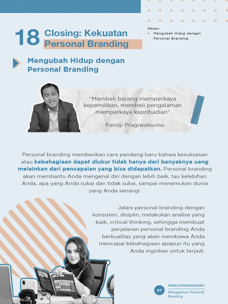 Workbook Closing - Kekuatan Personal Branding | PDF