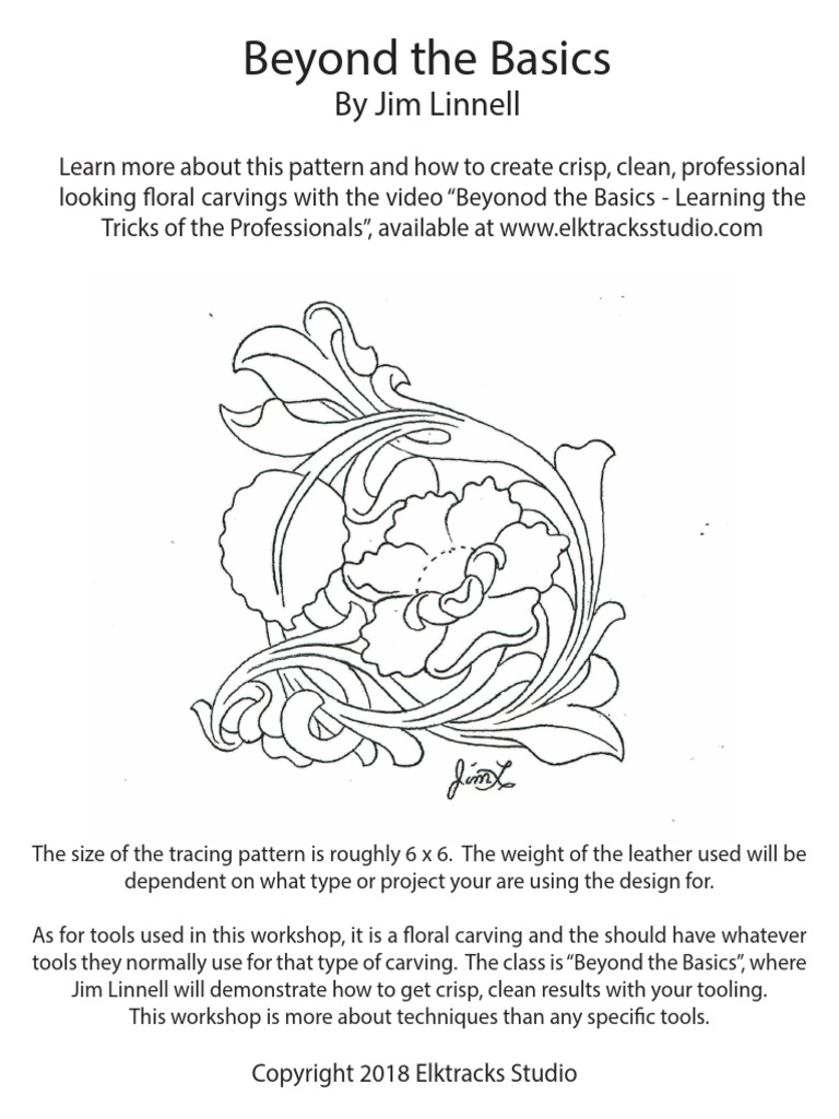 Free Leathercraft Pattern Beyond The Basics Carving Workshop | PDF ...