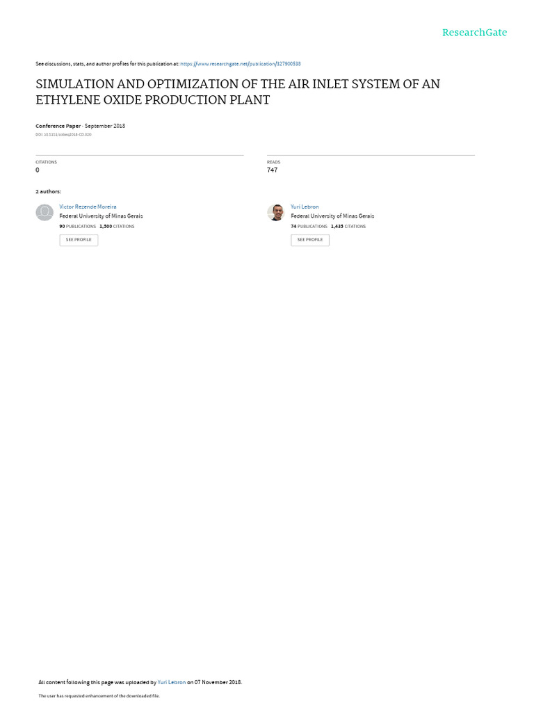 Simulation and Optimization of The Air Inlet Syste | PDF | Heat Exchanger | Heat