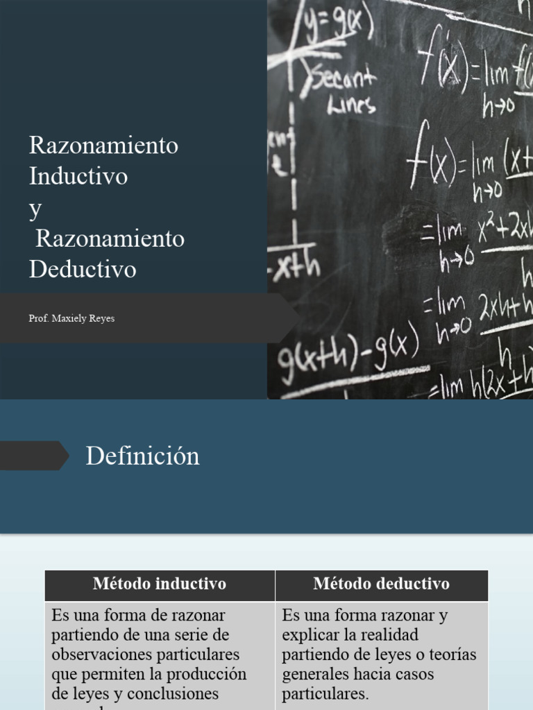 Razonamiento Inductivo y Deductivo | PDF | Razonamiento deductivo ...