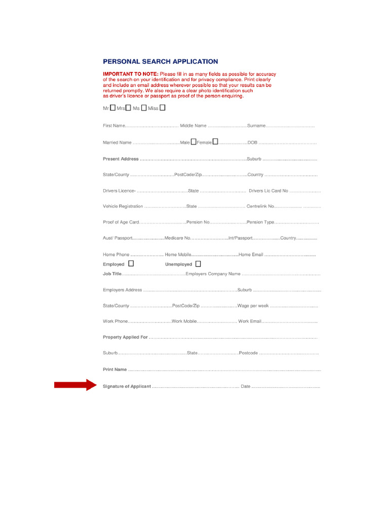 Leasing Application | PDF