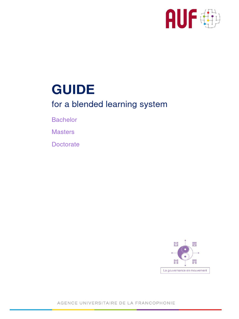 Guide Blended Learning - AUF DRAP 2020 | PDF | Educational Technology | Distance Education