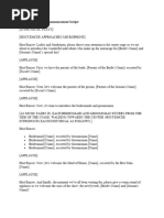 Anniversary Program Sample | PDF