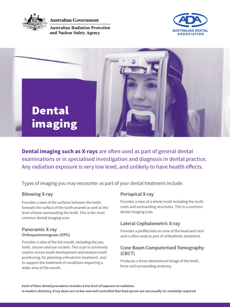 Dental Imaging Brochure FINAL | PDF | X Ray | Dentistry