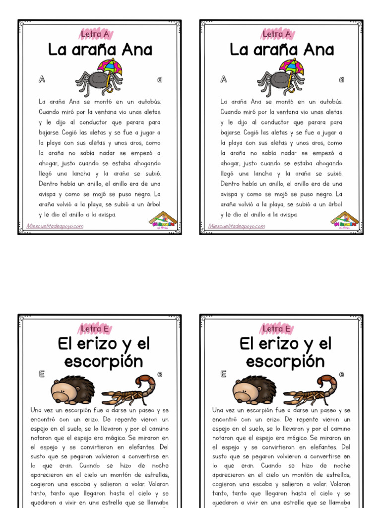 Cuentos Letras A e I | PDF