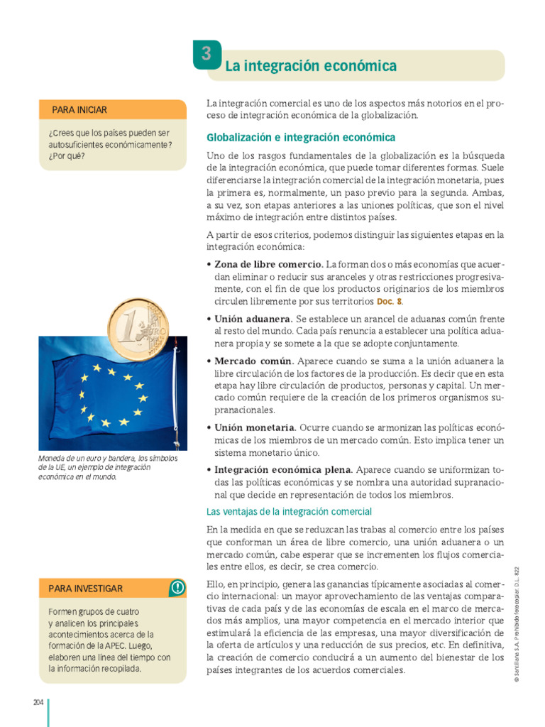 Integración Económica Global | PDF | Integración económica | Tratado de ...