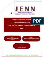 Animal Production Notes 2024 | PDF | Agriculture | Intensive Farming