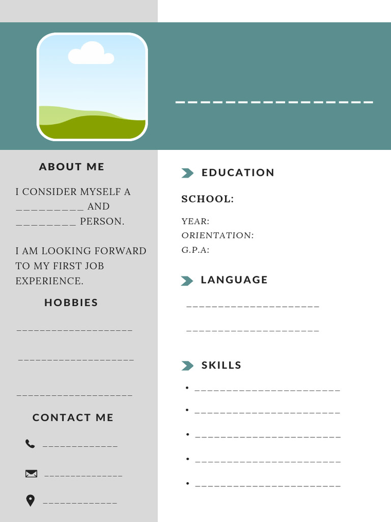White and Green Simple Student CV Resume | PDF