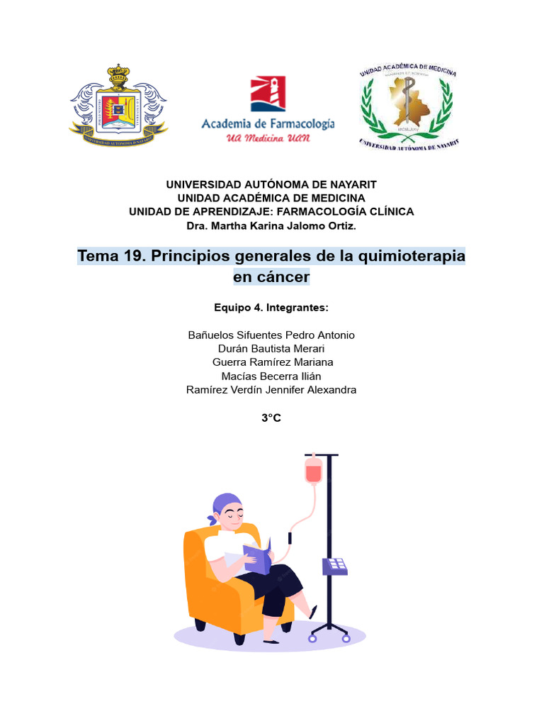 Quimioterapia en el Tratamiento del Cáncer | PDF | Quimioterapia | Cáncer