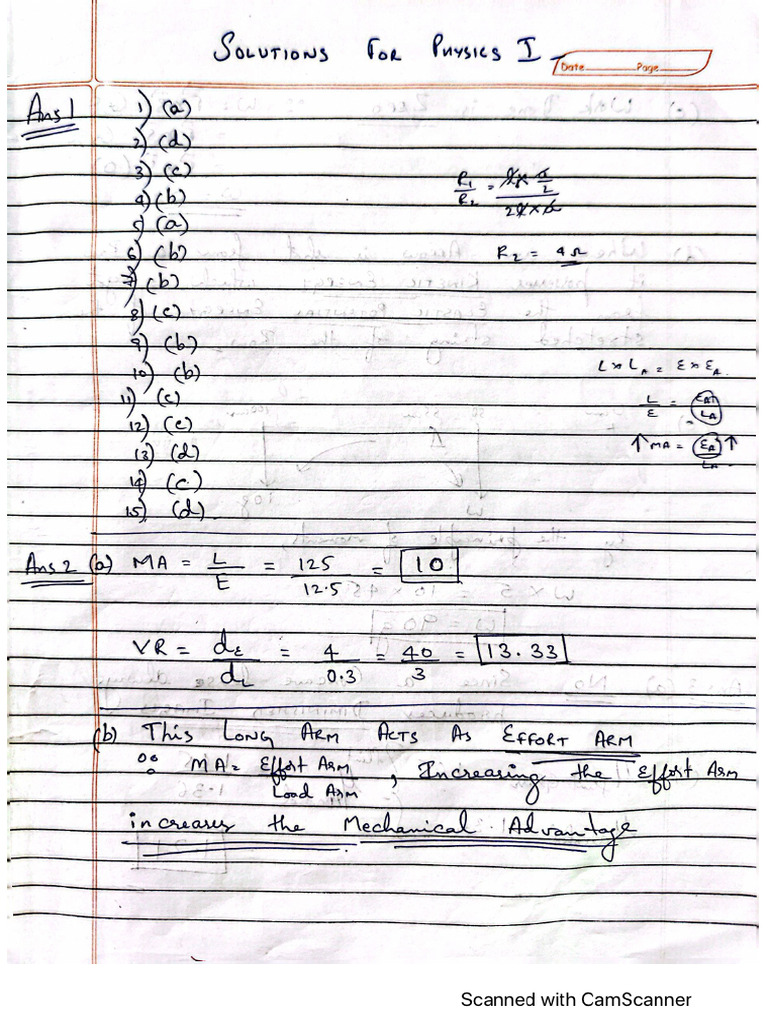 Sol To Physics 1 | PDF