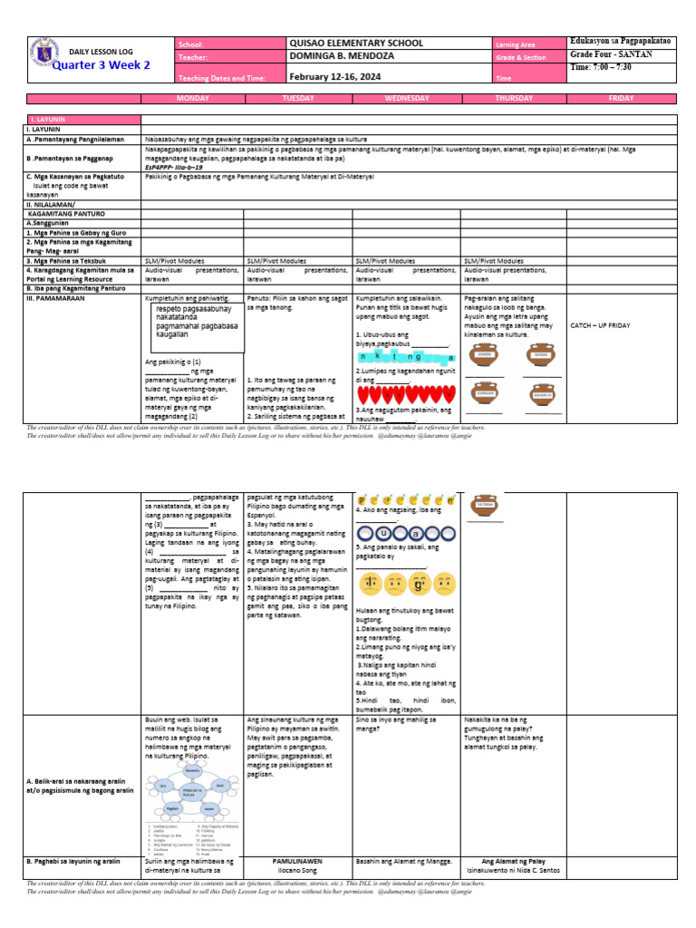 Dominga - q3 WLP Week-2 | PDF
