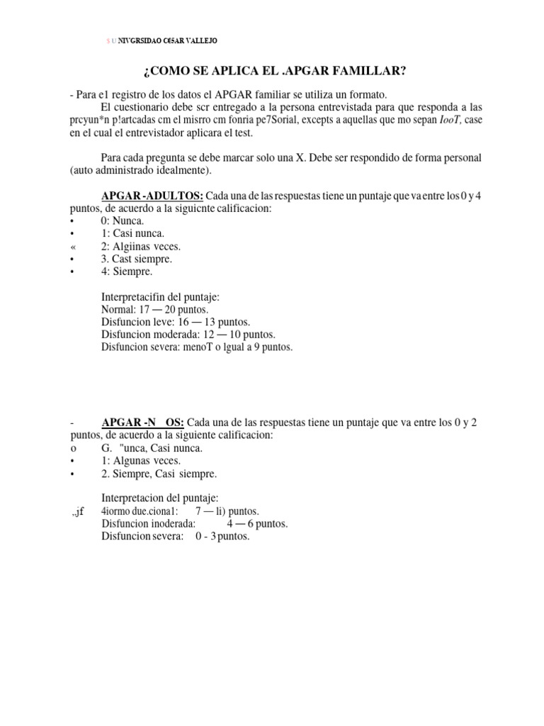 Apgar | PDF | Sicología