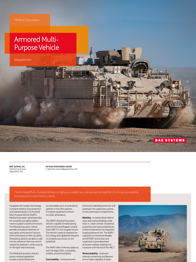 BAE - Digital - USL - Landscape - AMPV CDR - Medical Evacuation | PDF ...