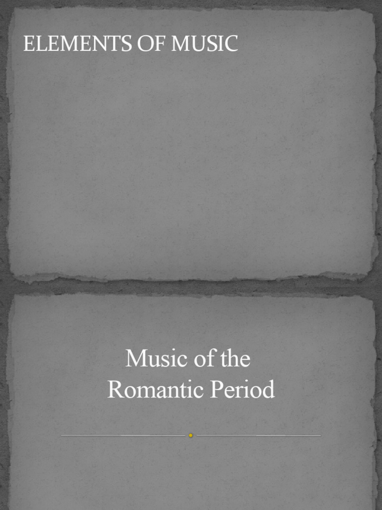 Music of The Romantic Period | PDF | Romantic Music | Robert Schumann