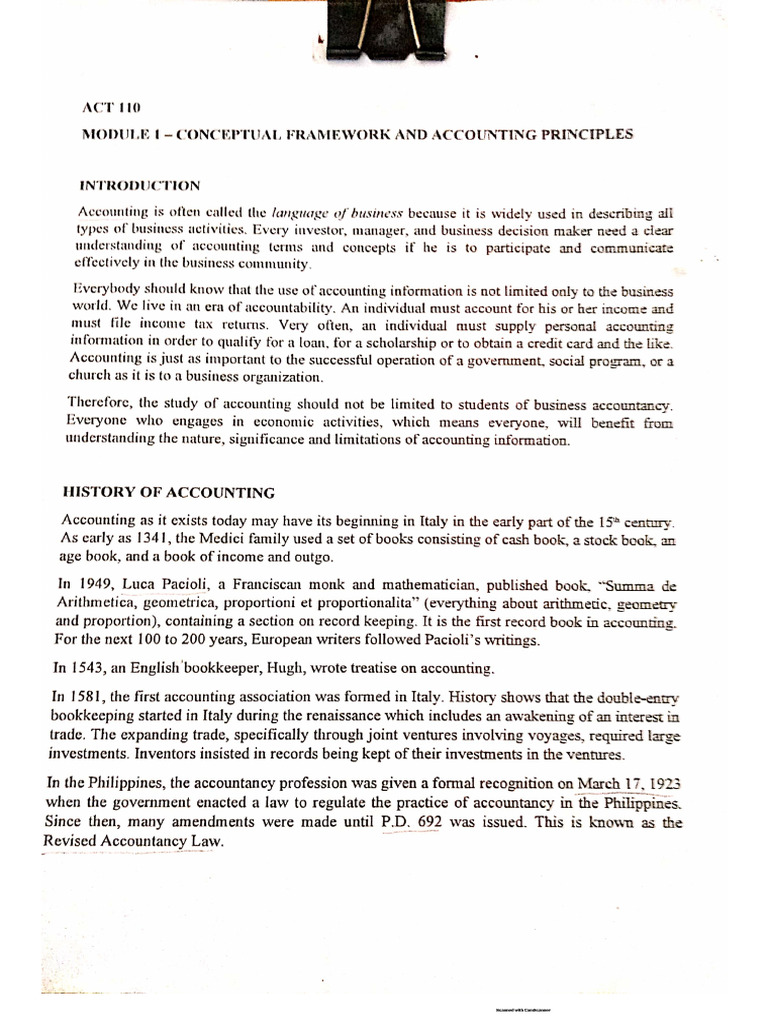 Acc Module 1-2 | PDF