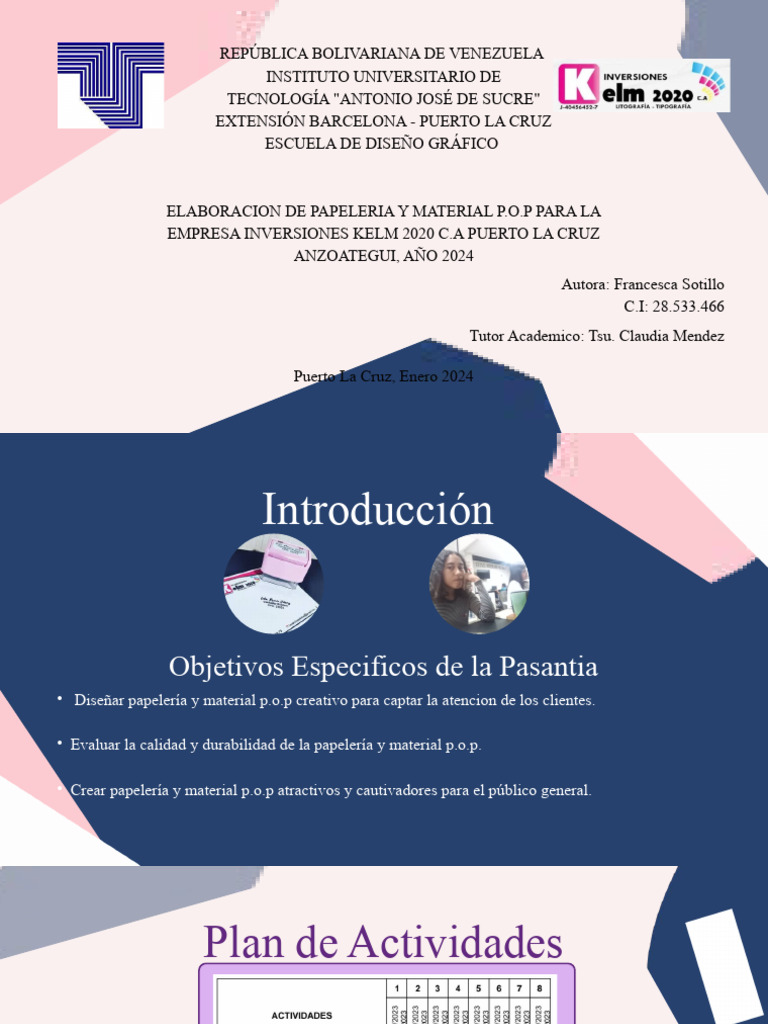 Presentacion de Pasantia UTS | PDF | Diseño | Business