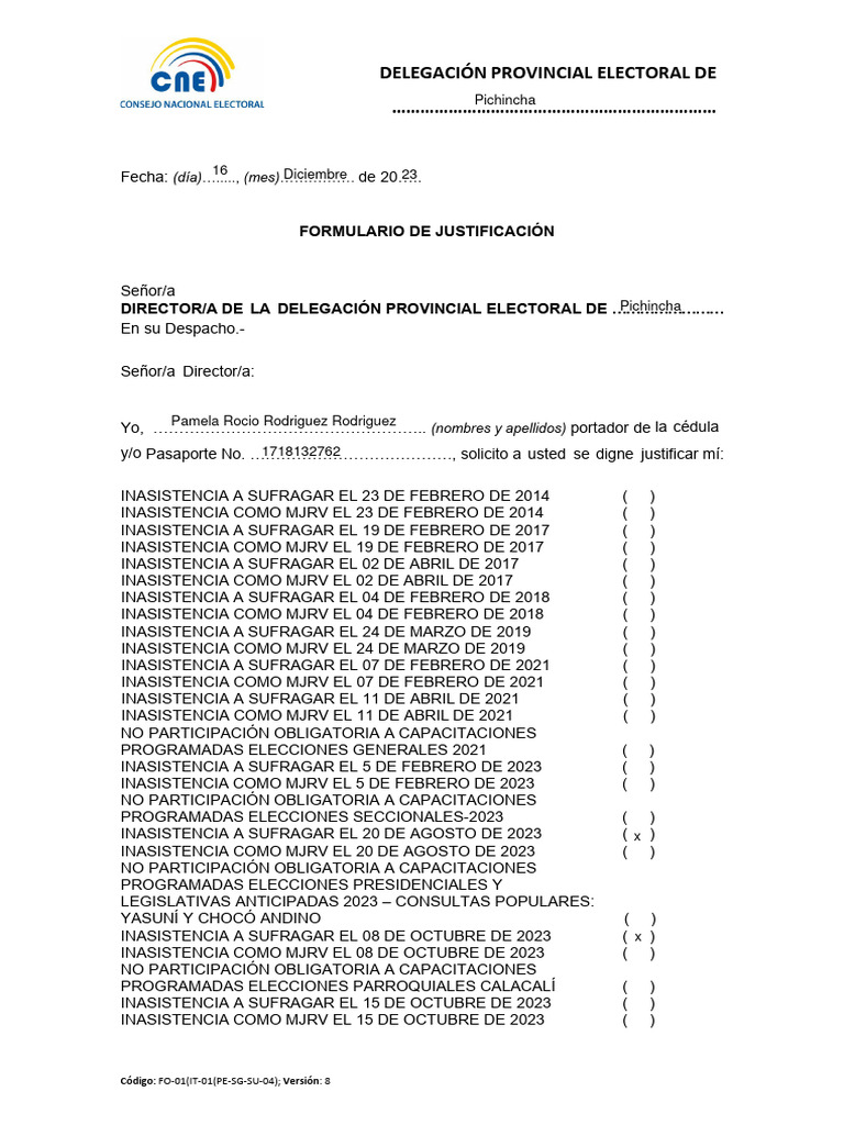 Formulario-de-justificaciones-1 | PDF | Gobierno | Gobierno y personalidad