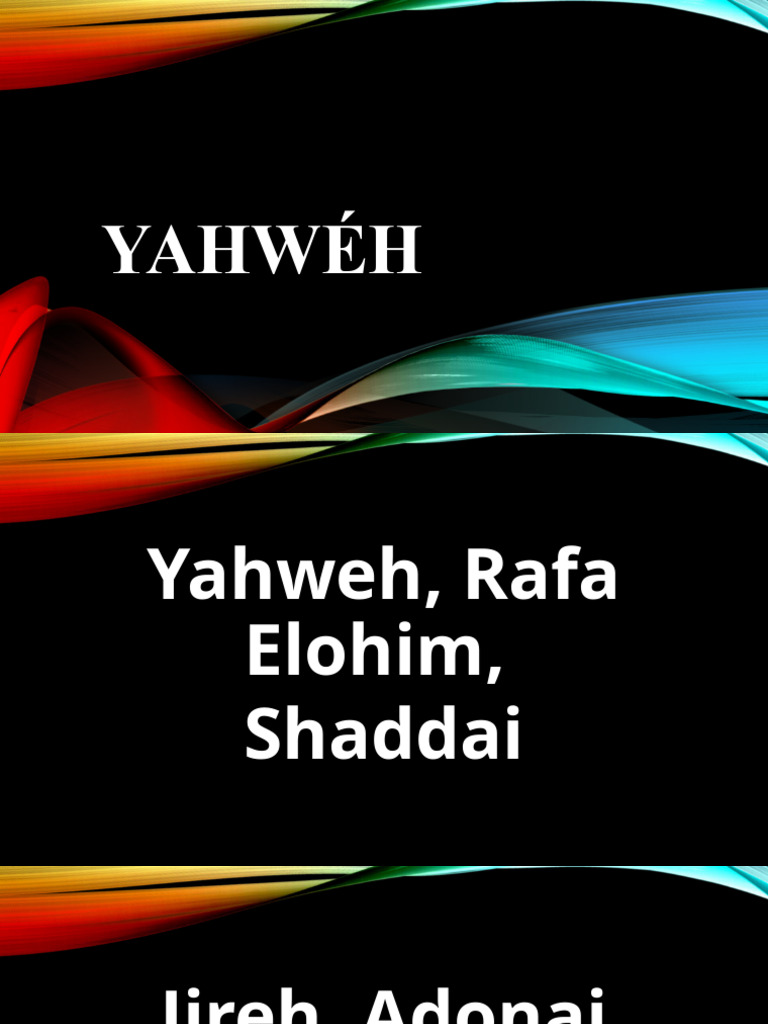 Yahwéh | PDF