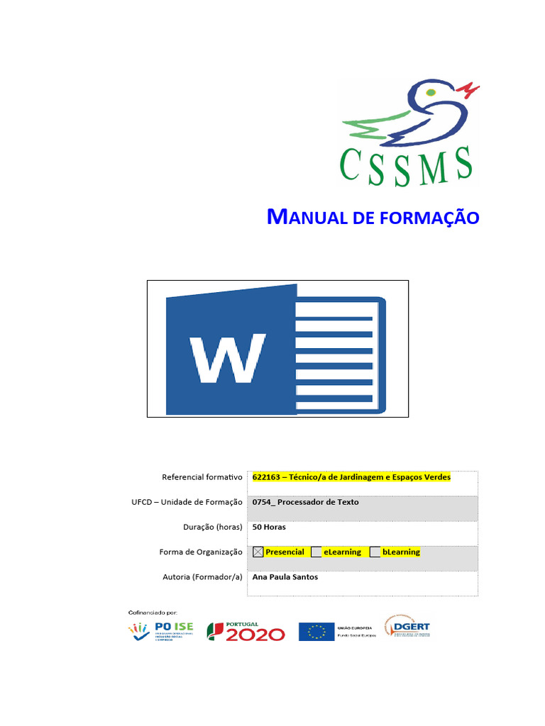 UFCD 0754 - Manual | PDF | Microsoft Excel | Sociologia