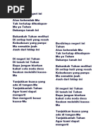 Lirik Lagu Rohani Bahasa Papua | PDF