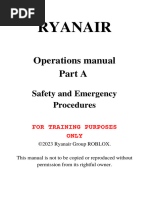 Ryanair Operations Manual Part A 1 | PDF | Airport | Transport