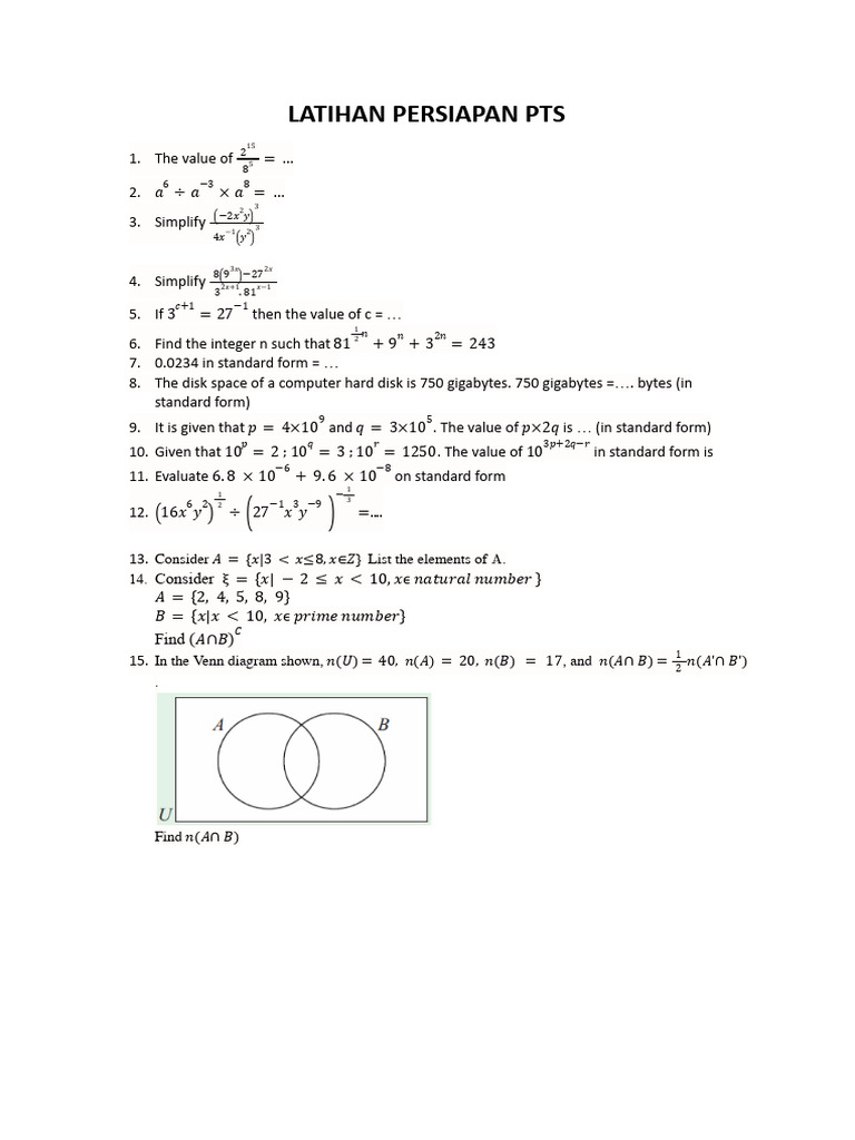 Latihan Soal Persiapan PTS | PDF | Computer Architecture | Data Latihan Soal Persiapan PTS | PDF | Computer Architecture | Data